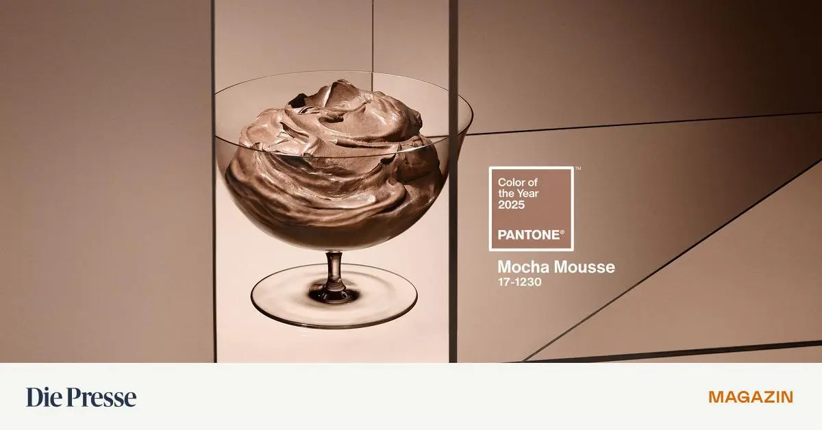 Mocha Mousse ist 2025 die Farbe des Jahres: Dann trinken wir halt (kalten) Kaffee mit Schaum ...