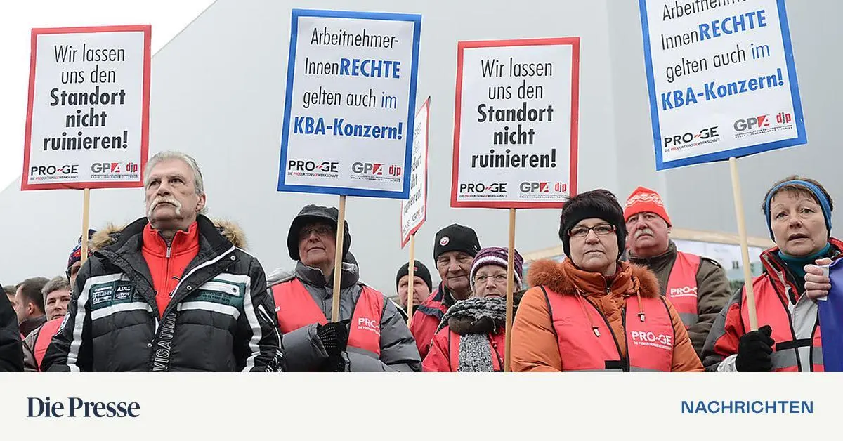 KBA Mödling: Alle Zeichen stehen auf Streik – DiePresse.com