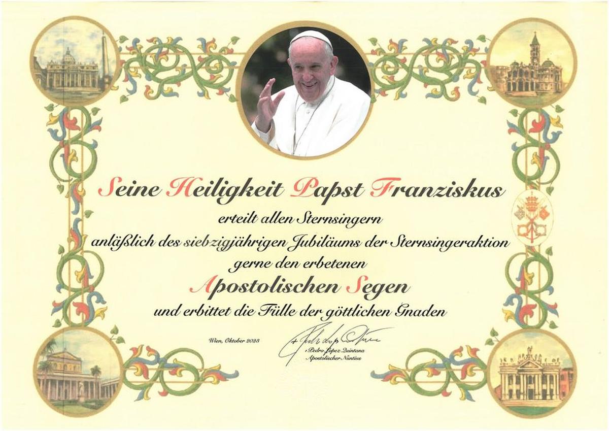 Papst-Botschafter überbringt Sternsingern Segenswünsche von Franziskus ...