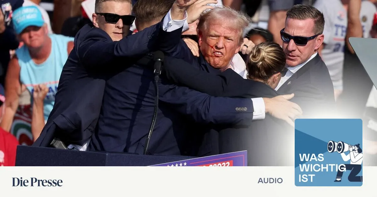 Rechte Hand zur Faust, ein „Fight“ auf den Lippen: Wie Donald Trump ...