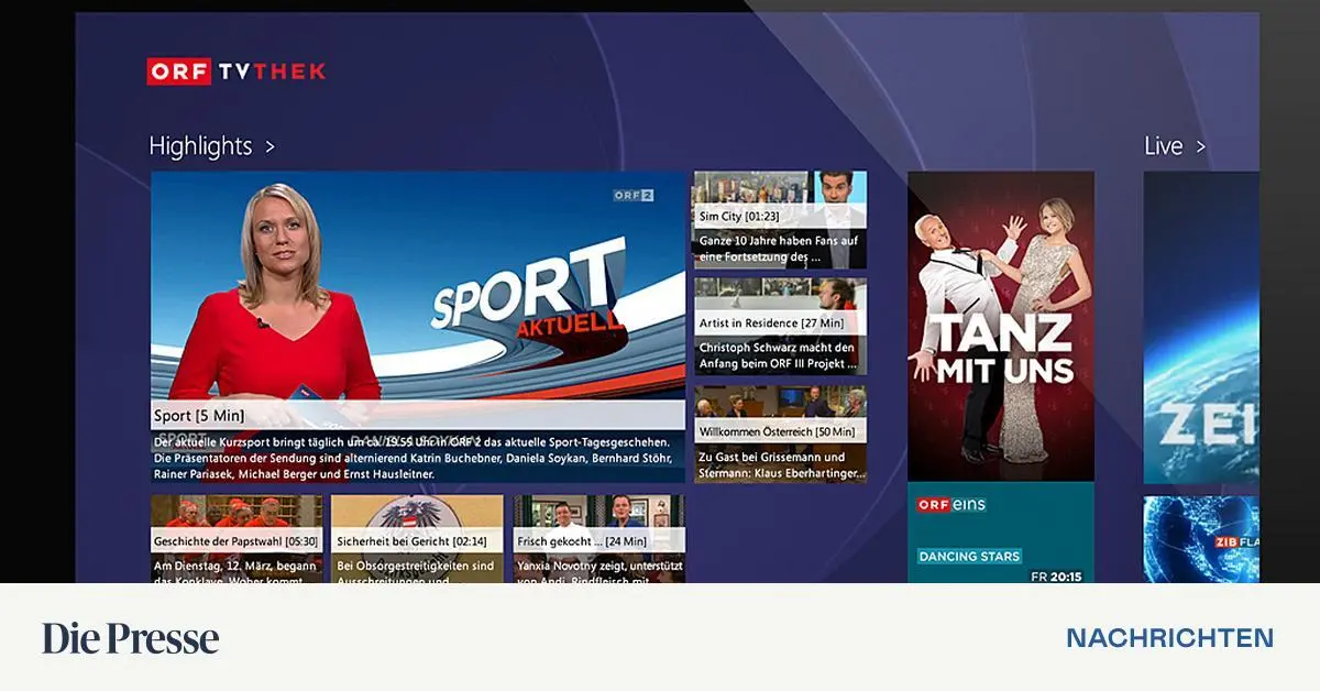 ORF: 24-Stunden-Livestream für alle Sender geplant – DiePresse.com