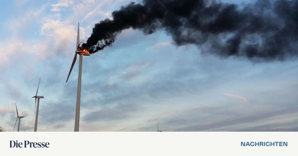 Zwei Techniker bei Windrad-Brand im Burgenland schwer verletzt ...
