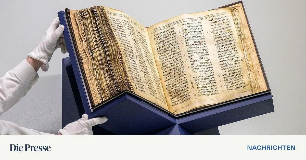 Rekord: Alte hebräische Bibel für 38 Millionen Dollar versteigert ...