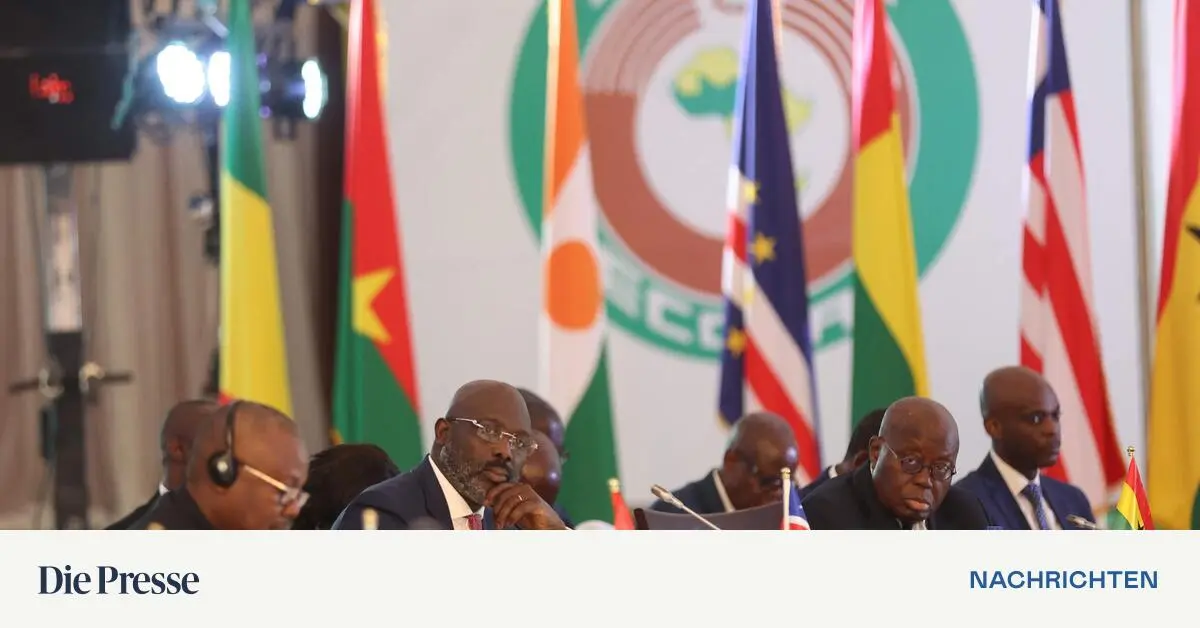 Niger, Mali und Burkina Faso treten aus ECOWAS aus – DiePresse.com