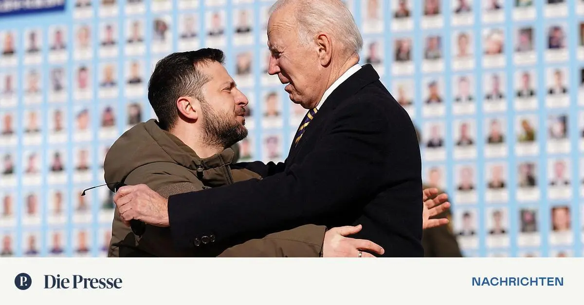 Joe Bidens "Kiew-Show" bei Selenskij erzürnt Russland | DiePresse.com