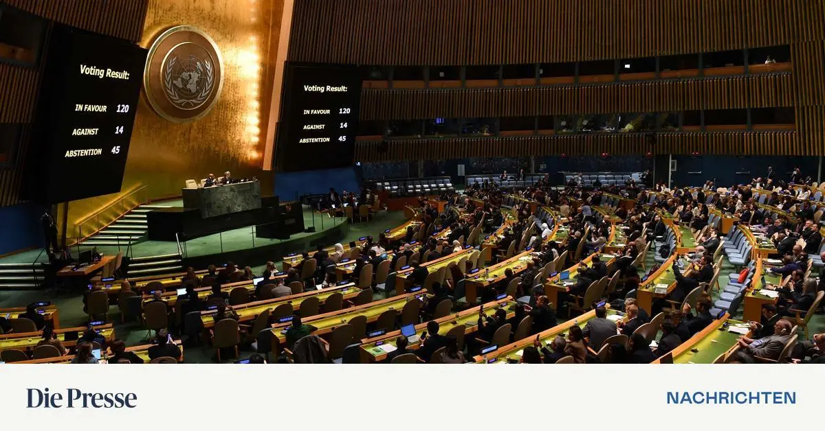 UNO-Resolution zu Nahost: Debakel für den Westen – DiePresse.com