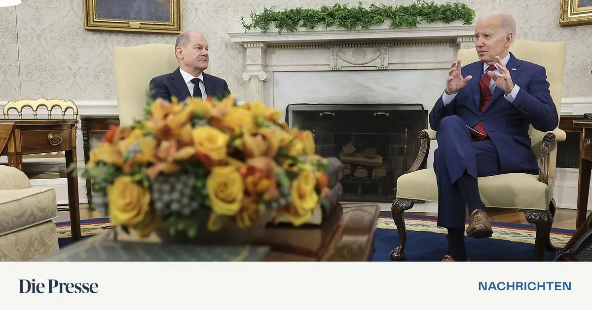 Biden und Scholz betonen Gleichklang bei Ukraine-Hilfe – DiePresse.com