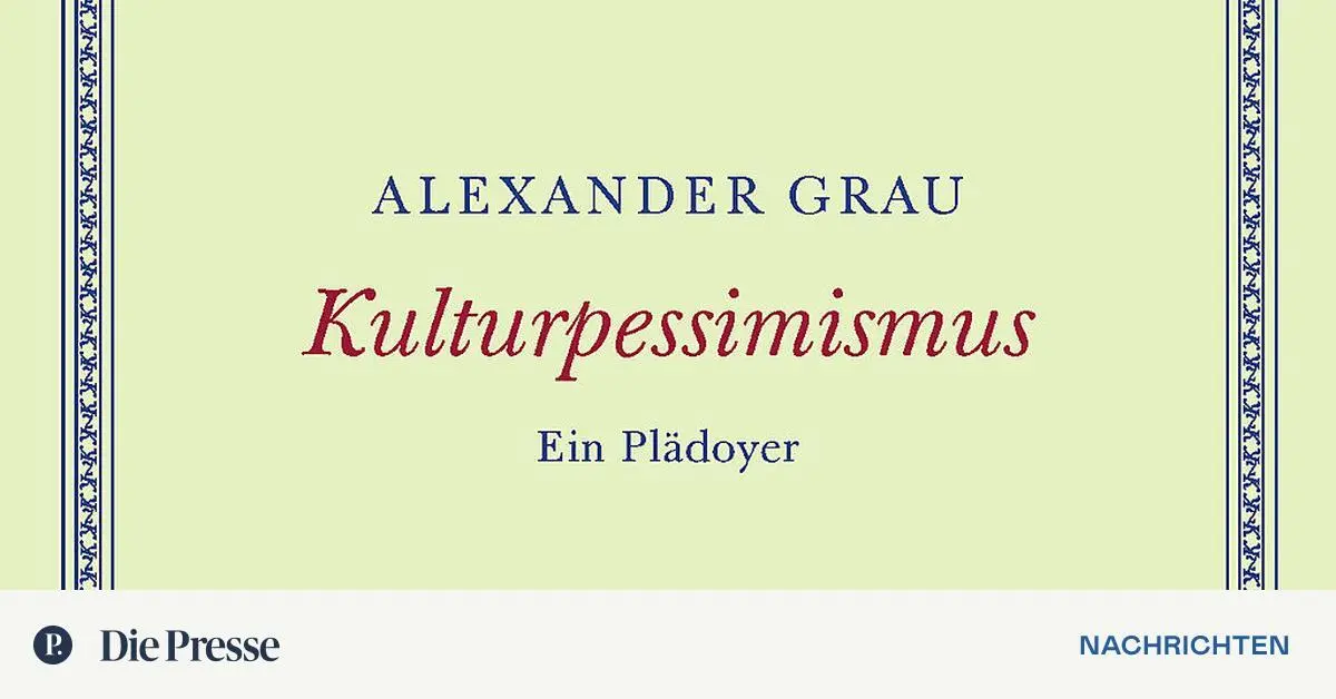 Alexander Grau: Aufgeklärter Pessimismus | DiePresse.com
