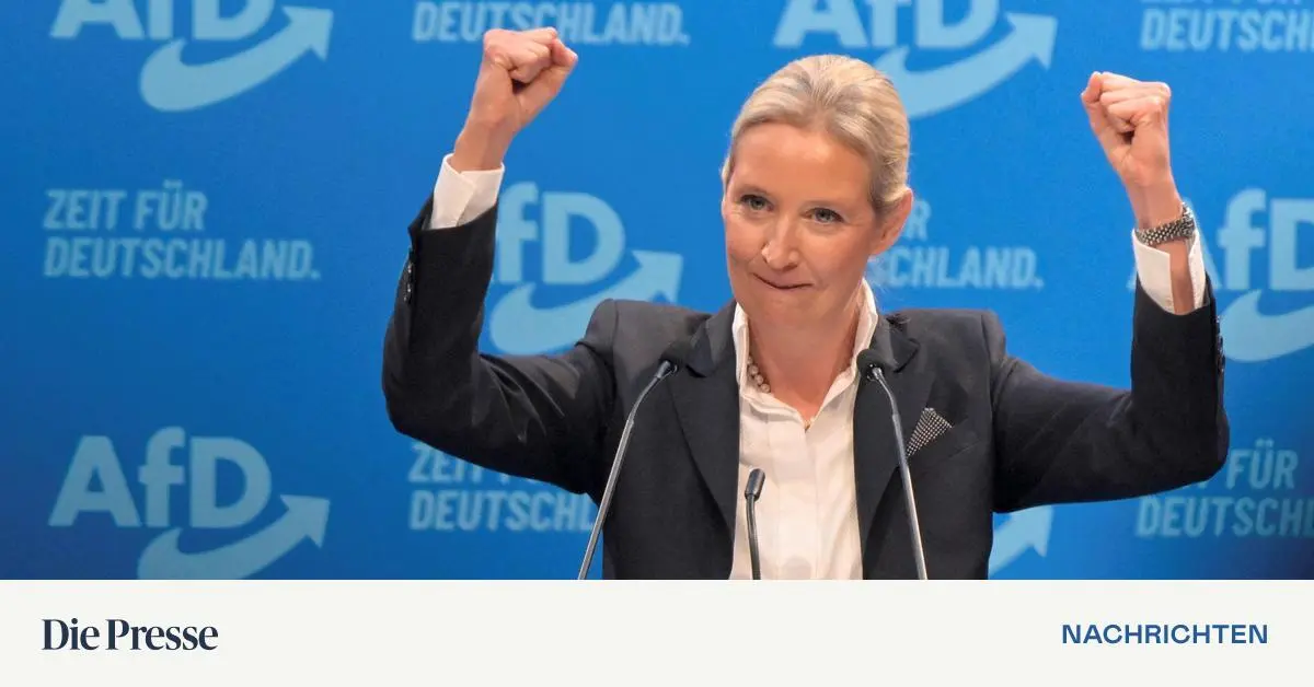 Alice Weidels Wahlversprechen: „Wieder stark, reich und sicher ...