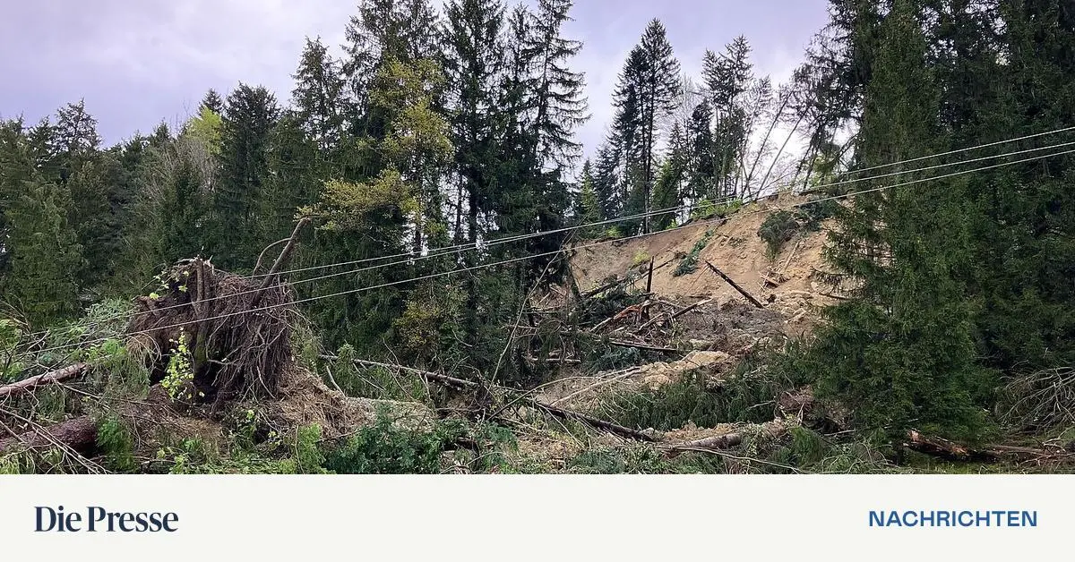 Hangrutsch in Vorarlberg: Zwei Häuser drohen einzustürzen – DiePresse.com