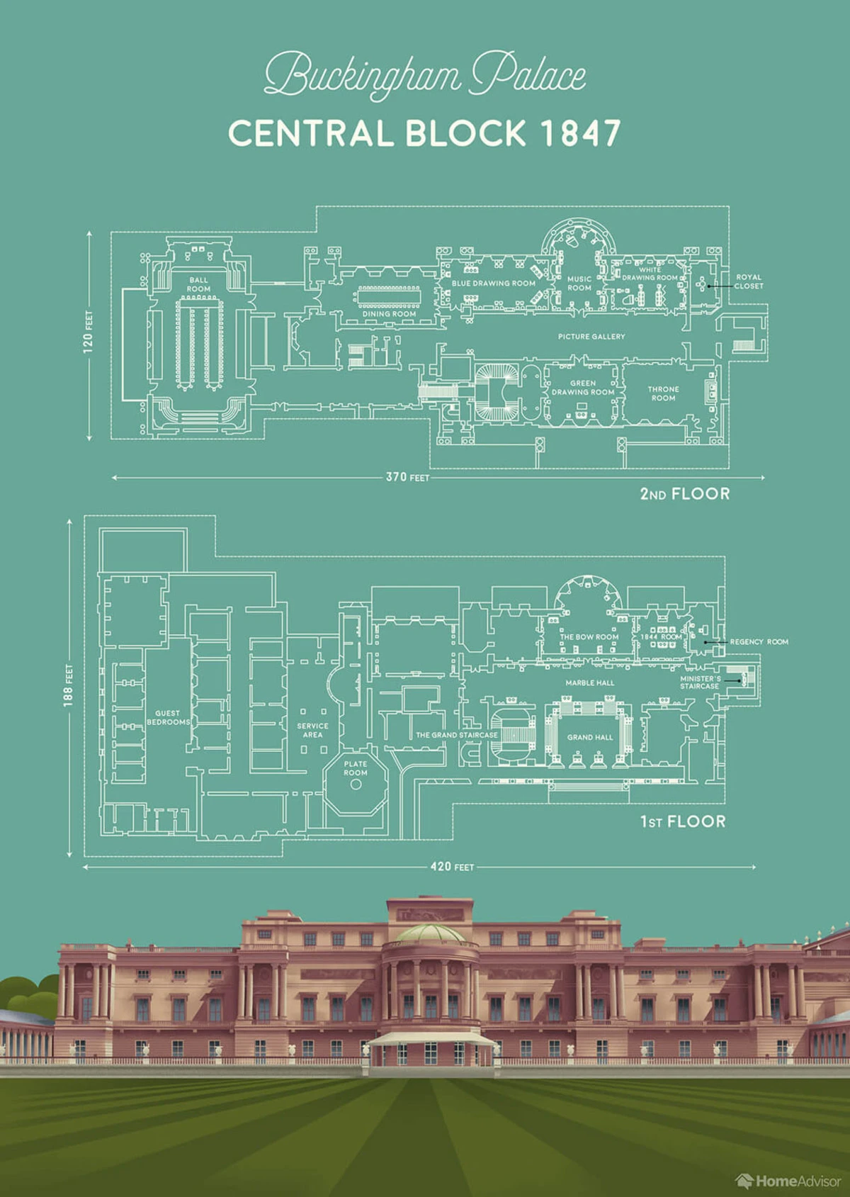 Postbuckingham Palace Grundriss 1