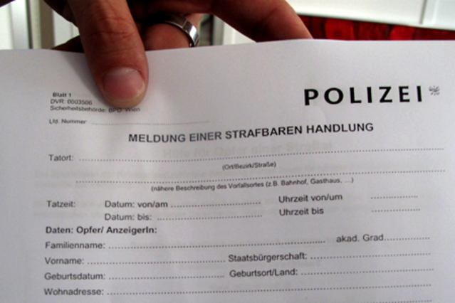 Polizei: Formular für Opfer sorgt für Kritik – DiePresse.com