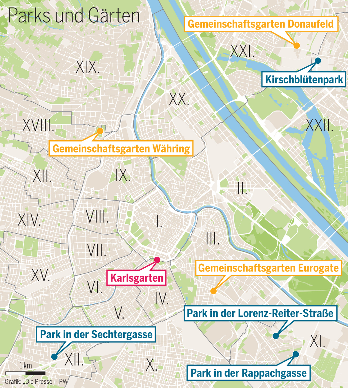Neue Parks und Gärten: Wo Wien grüner wird | DiePresse.com