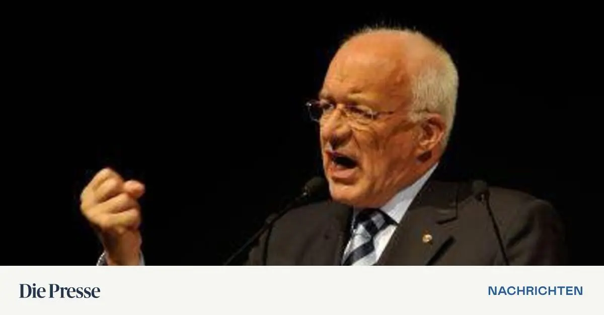 Van Staa: Wie ÖVP mit Anzengruber umging, war „schwerer Fehler ...