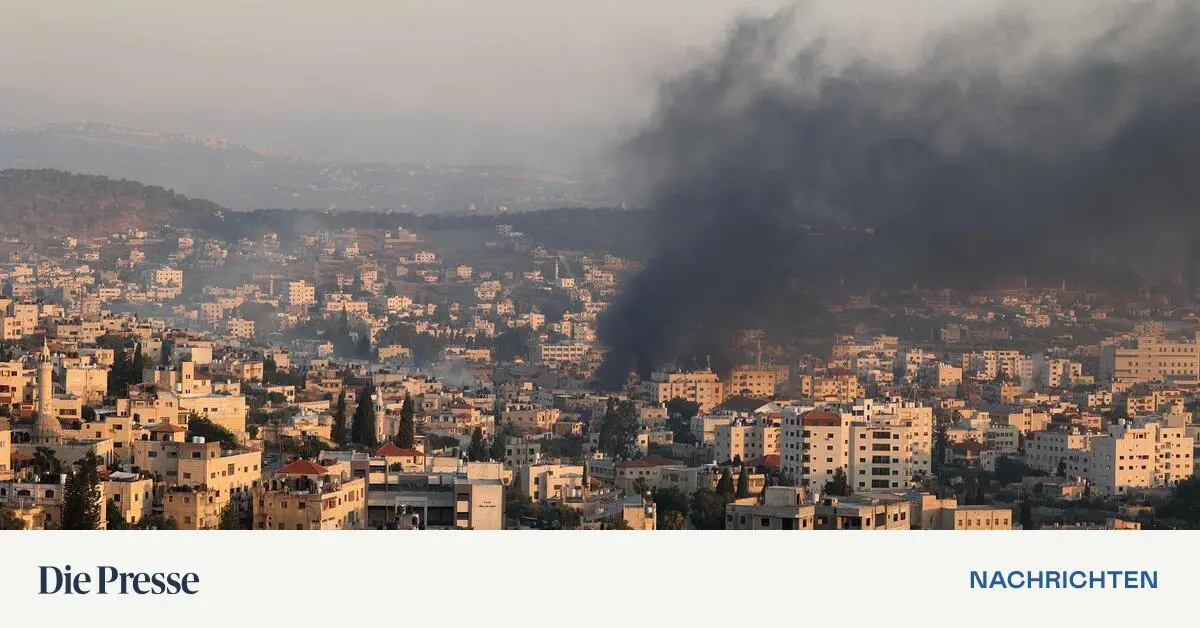 Westjordanland: Mindestens acht Tote bei israelischem Militäreinsatz ...