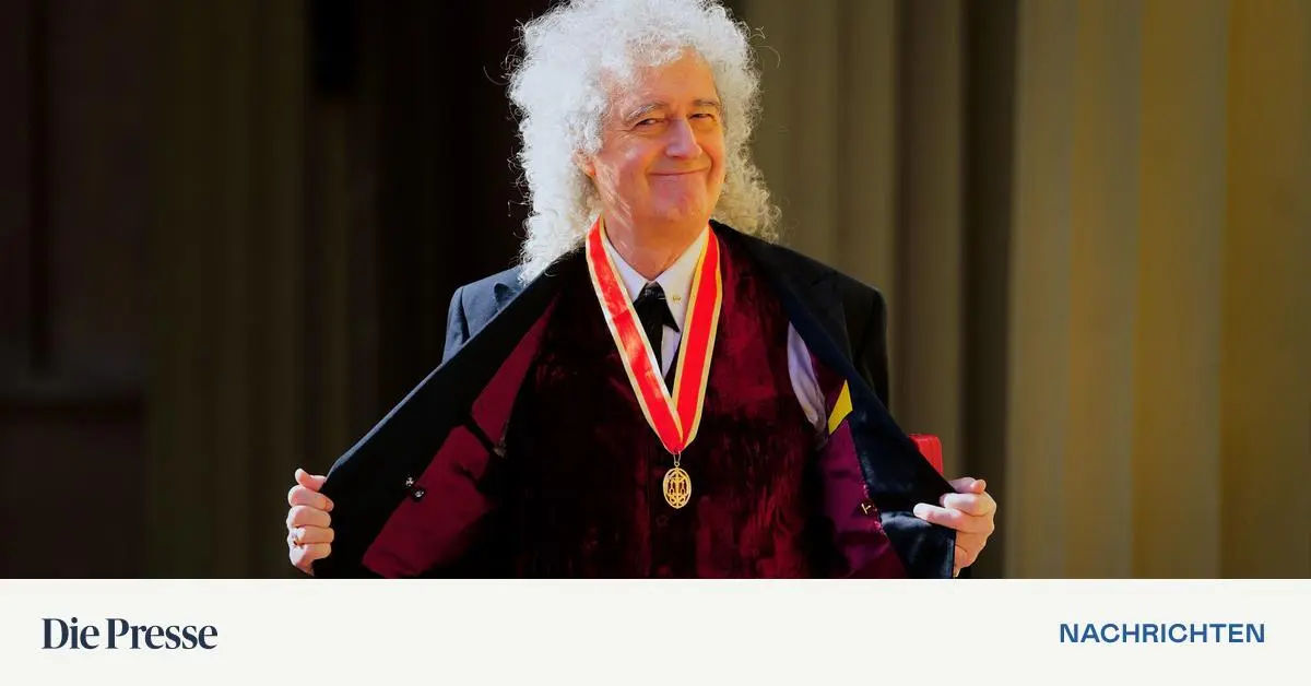 Queen-Gitarrist von König Charles zum Ritter geschlagen | DiePresse.com