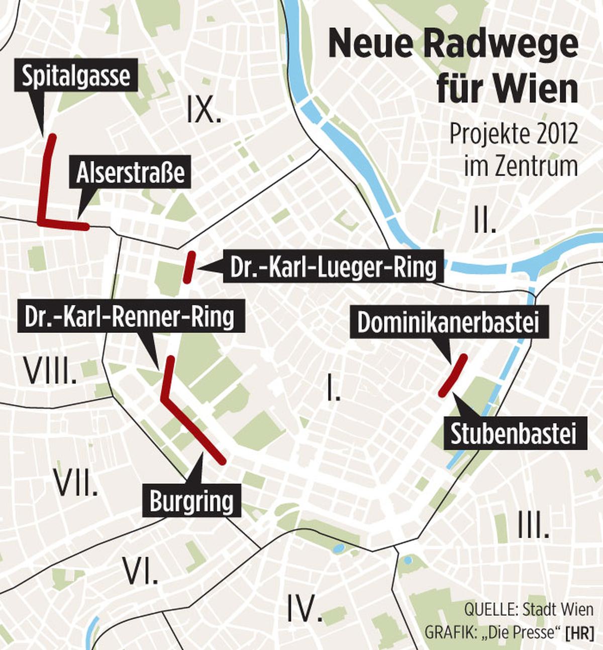 „Lücken schließen“: 24 neue Radwege für Wien | DiePresse.com