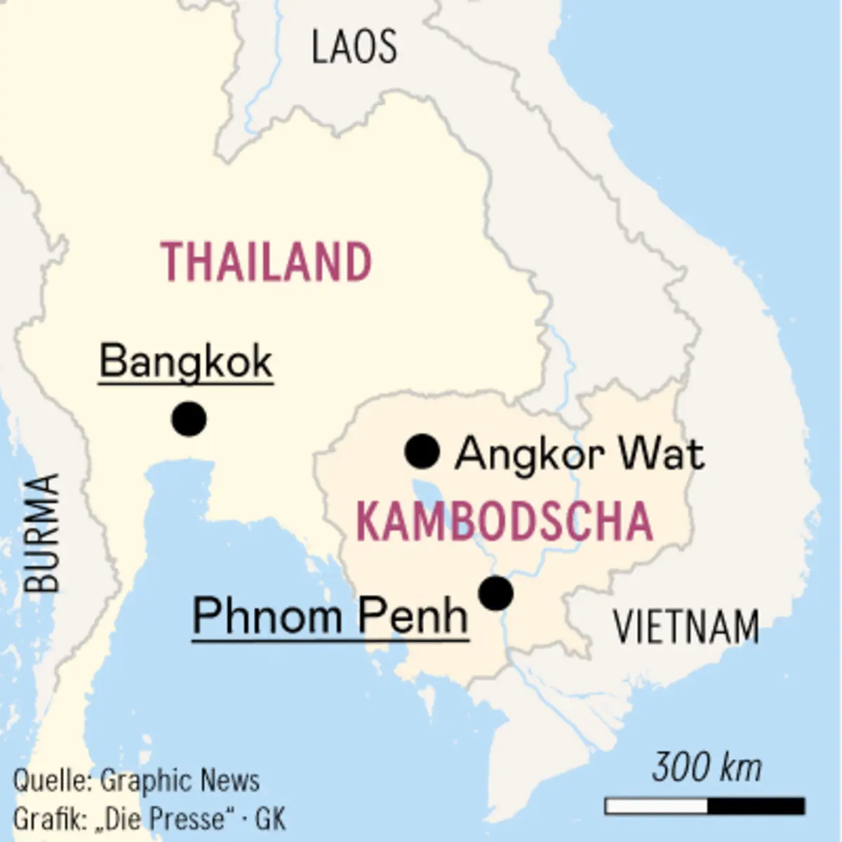 Im Grenzstreit zwischen Thailand und Kambodscha droht Krieg und Coup ...
