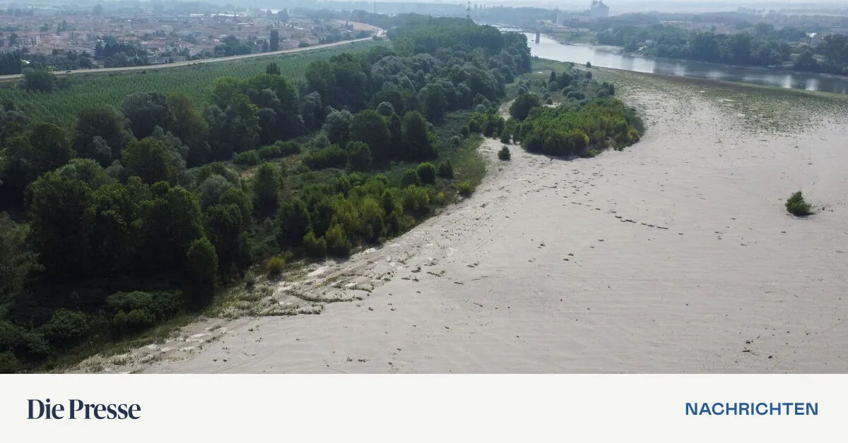 Dürre in Italien: Salziges Meerwasser bedroht Ebene um Fluss Po ...