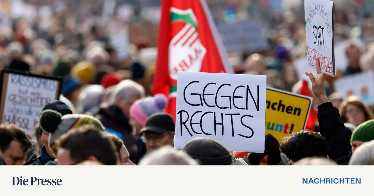 Demos gegen Rechtsextremismus: Kundgebung in München wegen Überfüllung ...