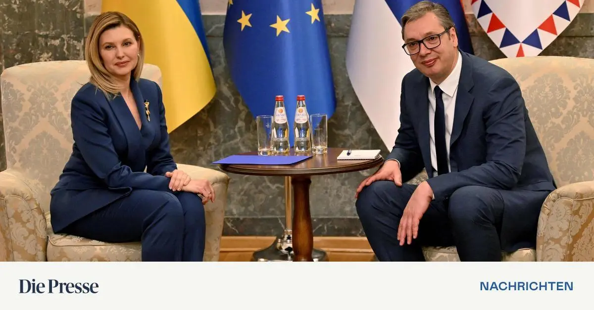 Olena Selenska in Belgrad: Russland empört über Besuch der ukrainischen ...