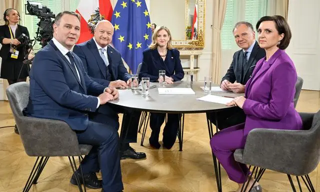 Stocker, Babler und Meinl-Reisinger wollen „fünf Jahre zusammenarbeiten ...