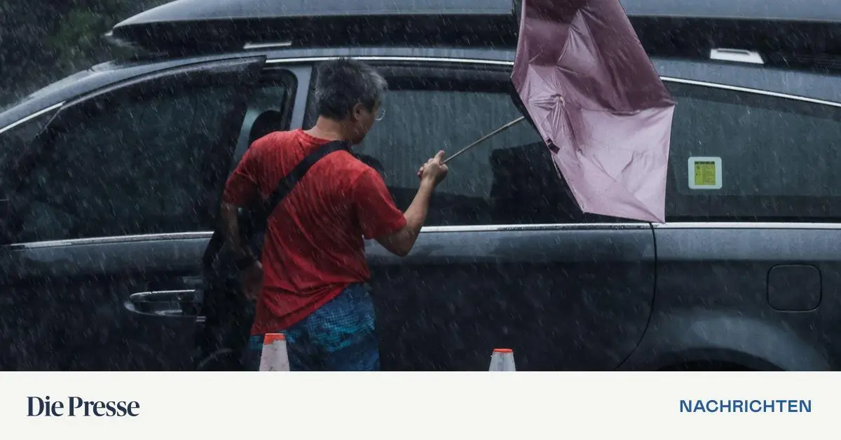 Dutzende Menschen durch Taifun „Haikui“ in Taiwan verletzt – DiePresse.com