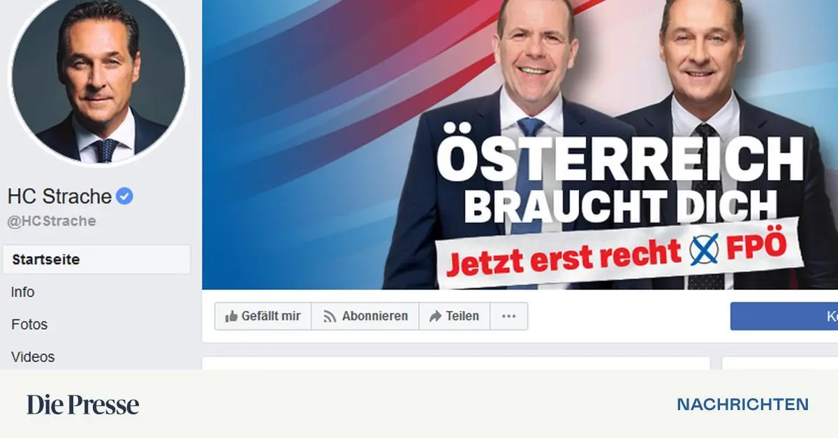 Was wird aus Straches Facebook-Seite? – DiePresse.com
