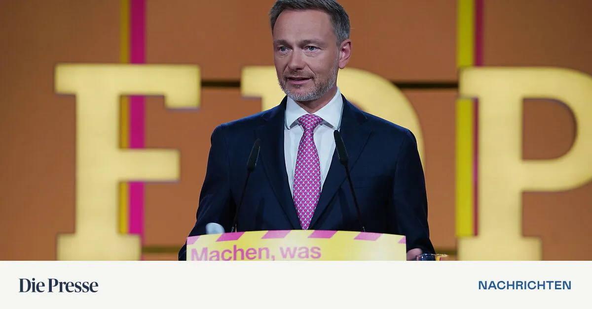 Christian Lindner als FDP-Vorsitzender wiedergewählt – DiePresse.com